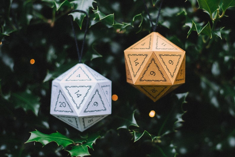 Papercraft D20 Dice Digital File / D&D Origami D20 Dice - Etsy