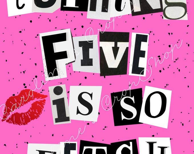 So Fetch Cake Topper, Mean Girls Cake Topper, Mean Girls Birthday Party ...