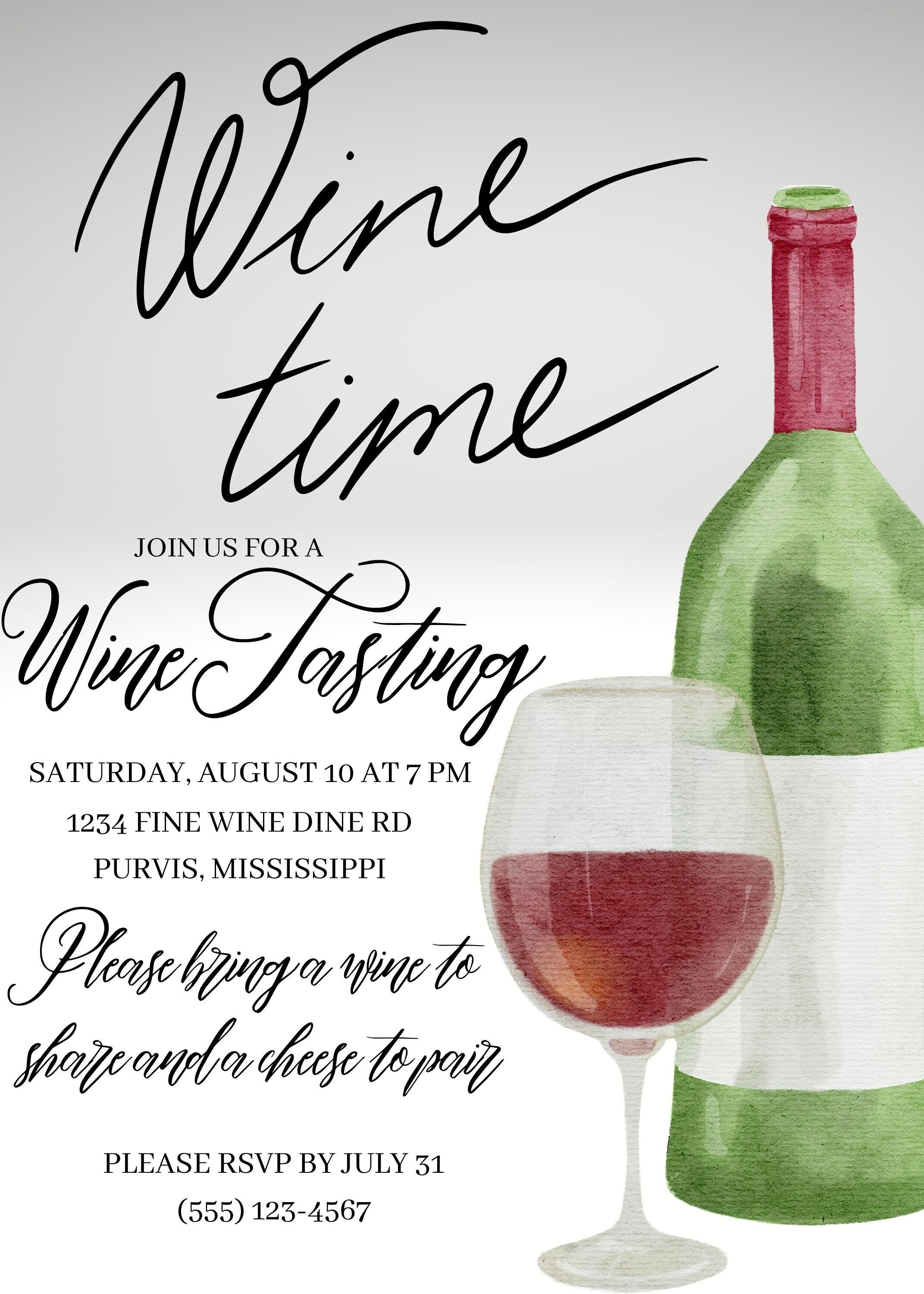 Wine Tasting Invitation