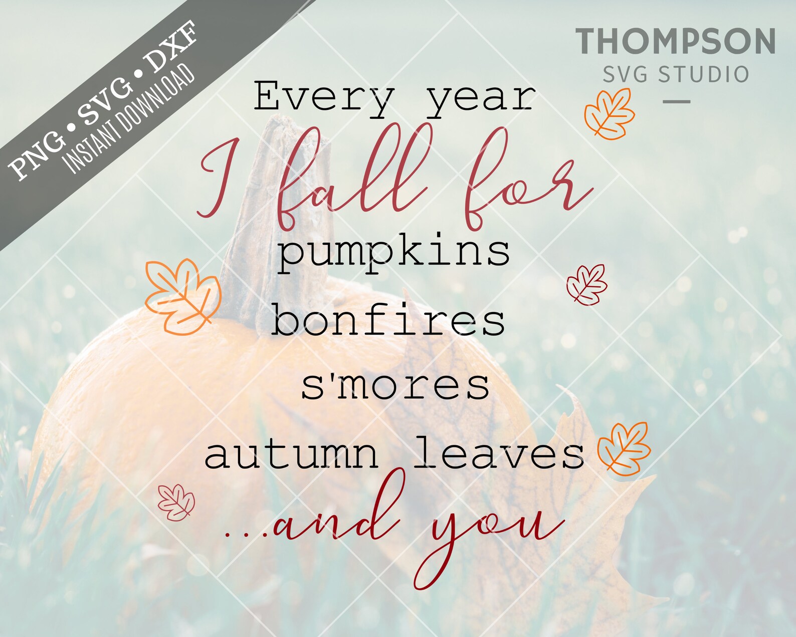 Fall Sign SVG Cut Files, Every Year I Fall for You Cut File, Rustic ...