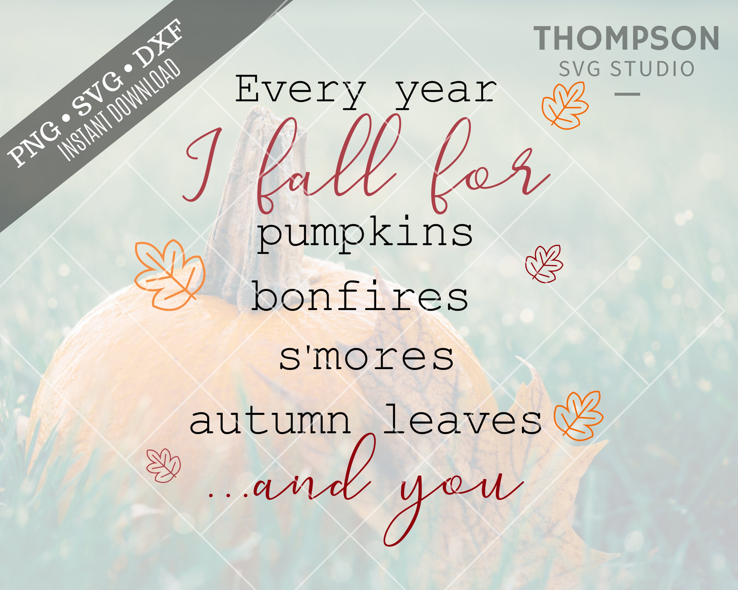 Fall Sign SVG Cut Files, Every Year I Fall for You Cut File, Rustic ...