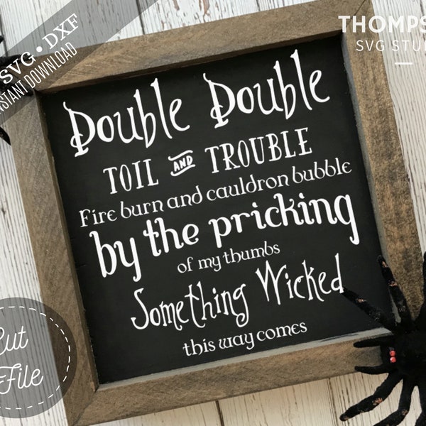 Double Double Toil and Trouble - Etsy