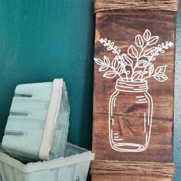 Mason Jar Sign - Etsy