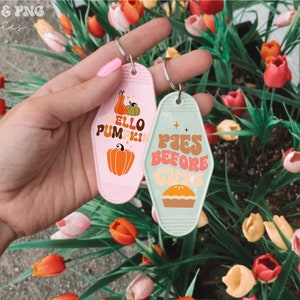 Fall Motel Keychain SVG Bundle, Autumn Motel Keychain Svg, Thanksgiving ...