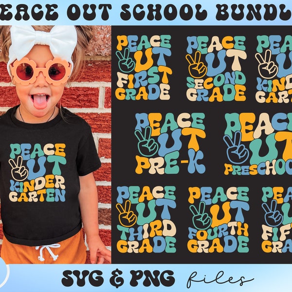 Peace Out Fifth Grade - Etsy