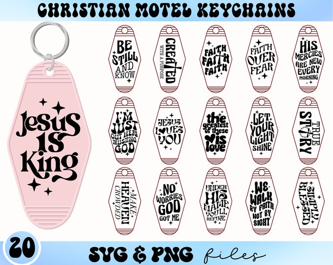 Motivational Motel Keychain SVG Bundle, Motivational Hotel Keychain Svg ...