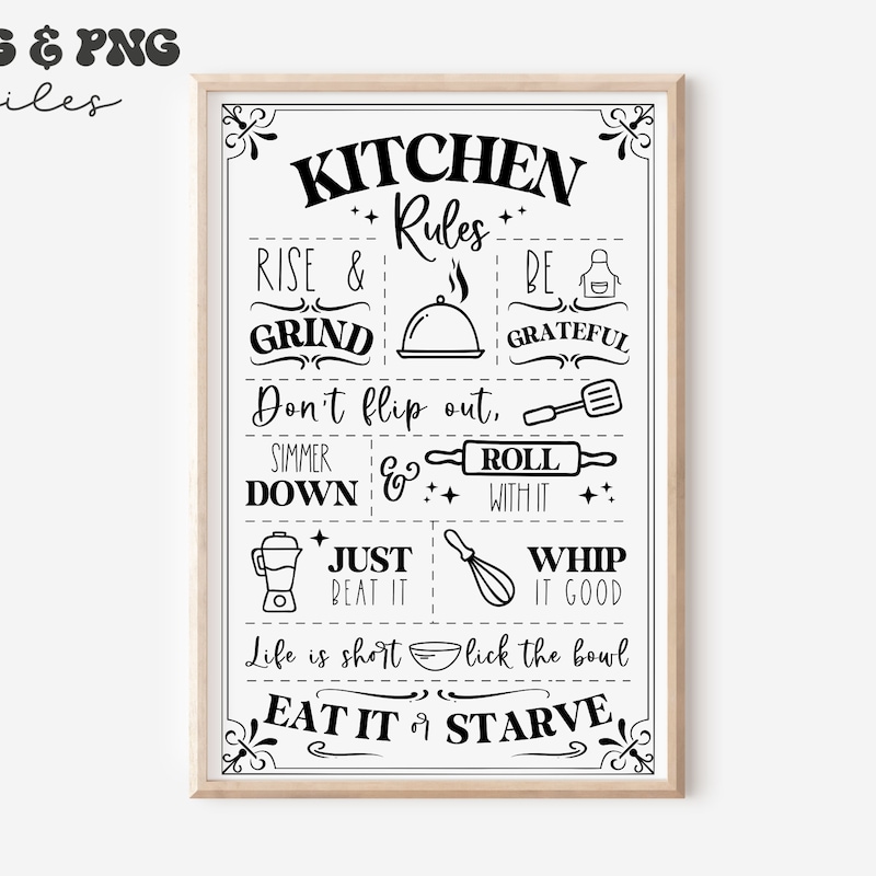 Kitchen Rules - Etsy