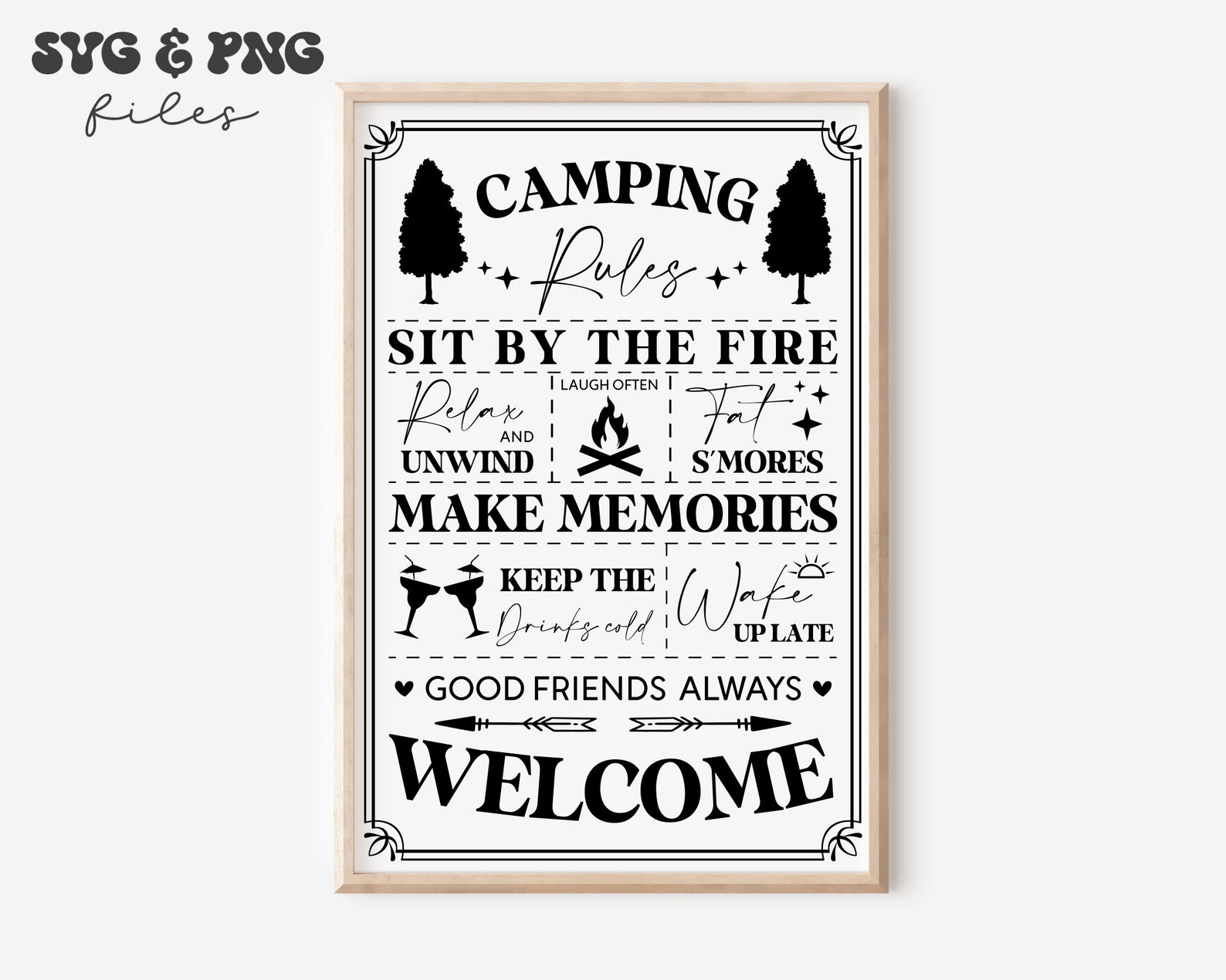 Outdoor Rules Svg Bundlerustic Sign Bundle Svgfarmhouse - Etsy
