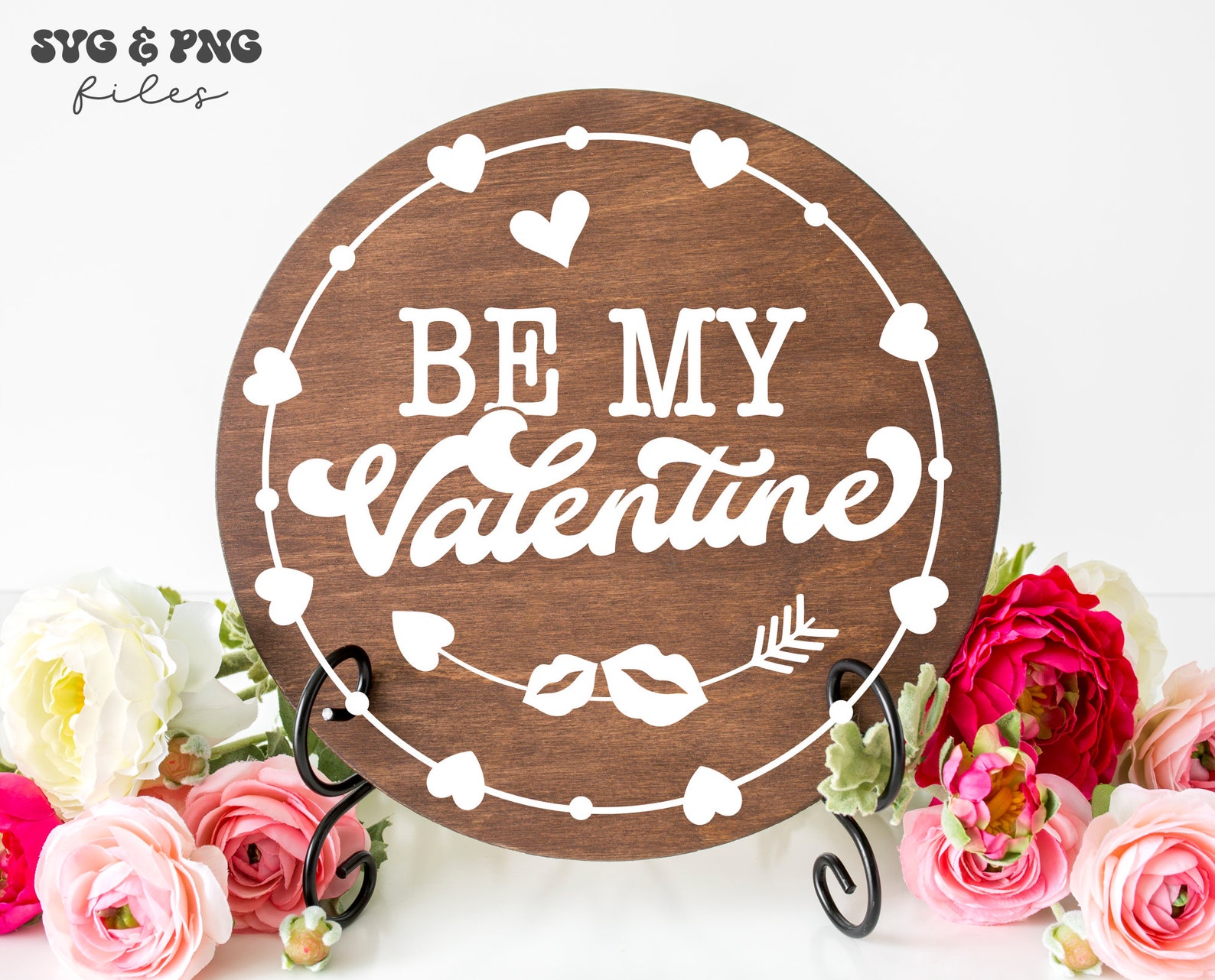 Valentine Round Sign Svg Bundle, Valentine's Day Round Signs Svg ...
