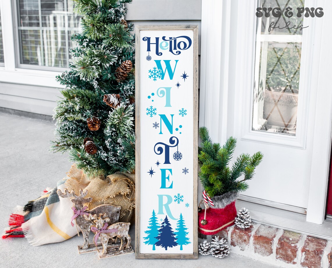 Winter Porch Sign Svg Bundle Winter Porch Sign Svg Winter - Etsy