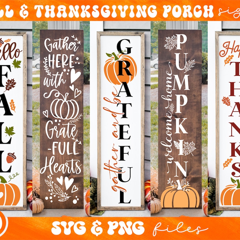 Fall Porch Signs - Etsy