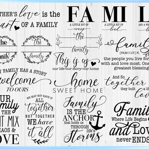 Family Sign SVG Bundle, Rustic Farmhouse Svg Set, Welcome Sign Door ...