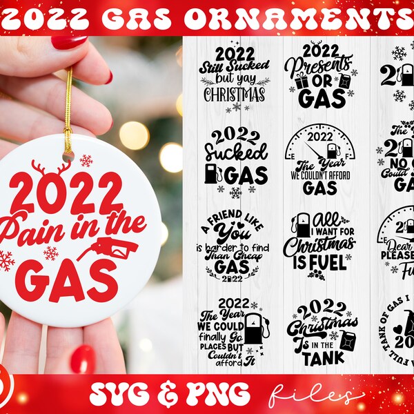 Gas Ornament 2022 Svg - Etsy