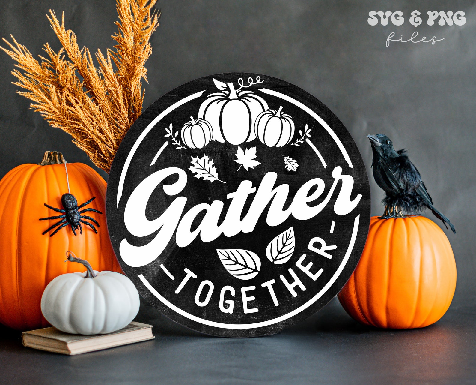 Fall Round Sign Svg Bundle, Thanksgiving Round Door Hanger Svg, Autumn ...