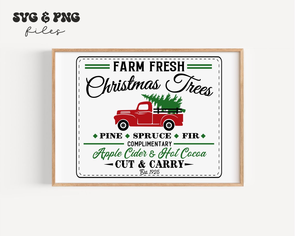 Farmhouse Christmas Svg Bundle Christmas Sign Svg Rustic - Etsy