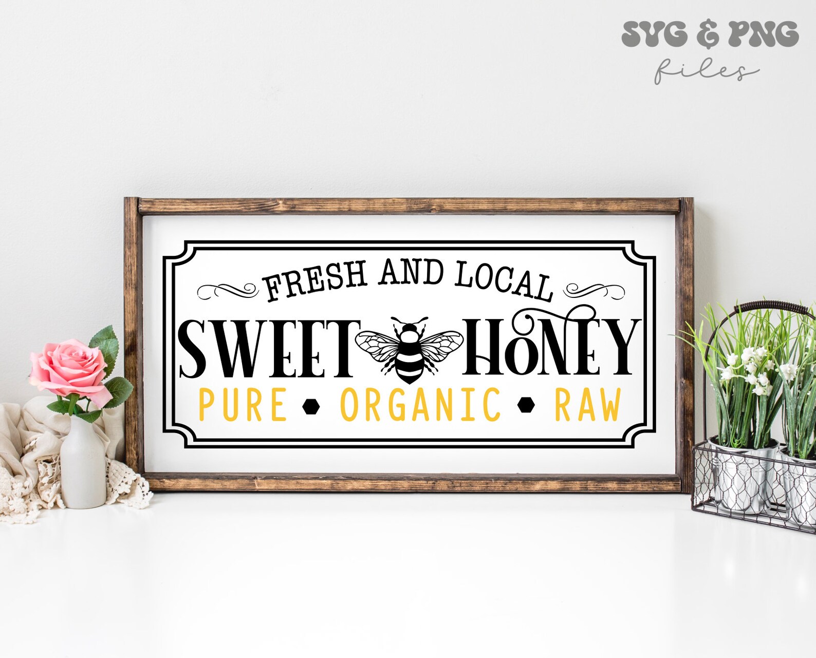 Honey Sign SVG Bundle, Farmhouse Sign Svg, Farm Fresh Honey Svg, Bumble ...