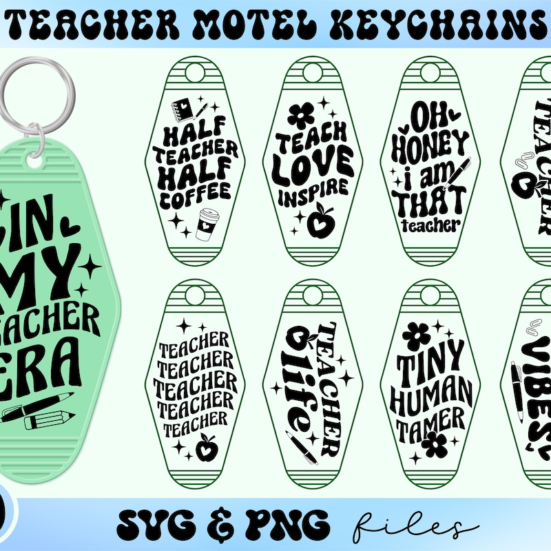 Teacher Keychain - Etsy