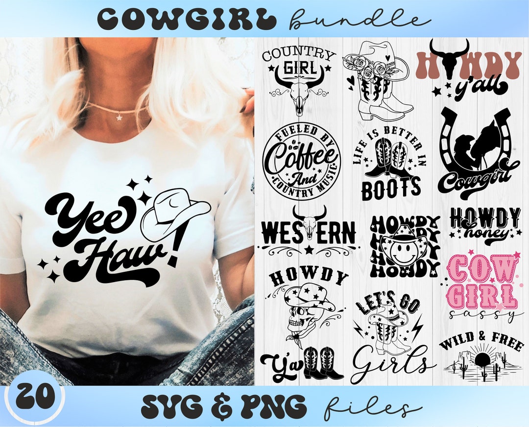 Cowgirl SVG Bundle Western Svg Southern Svg Country Girl - Etsy