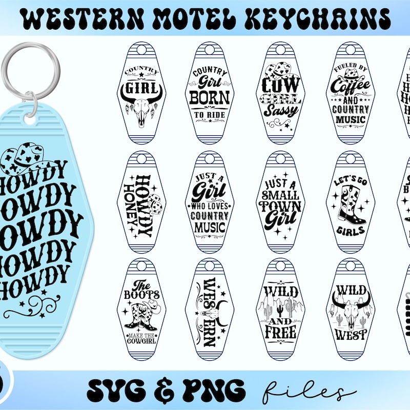 Western Keychains - Etsy