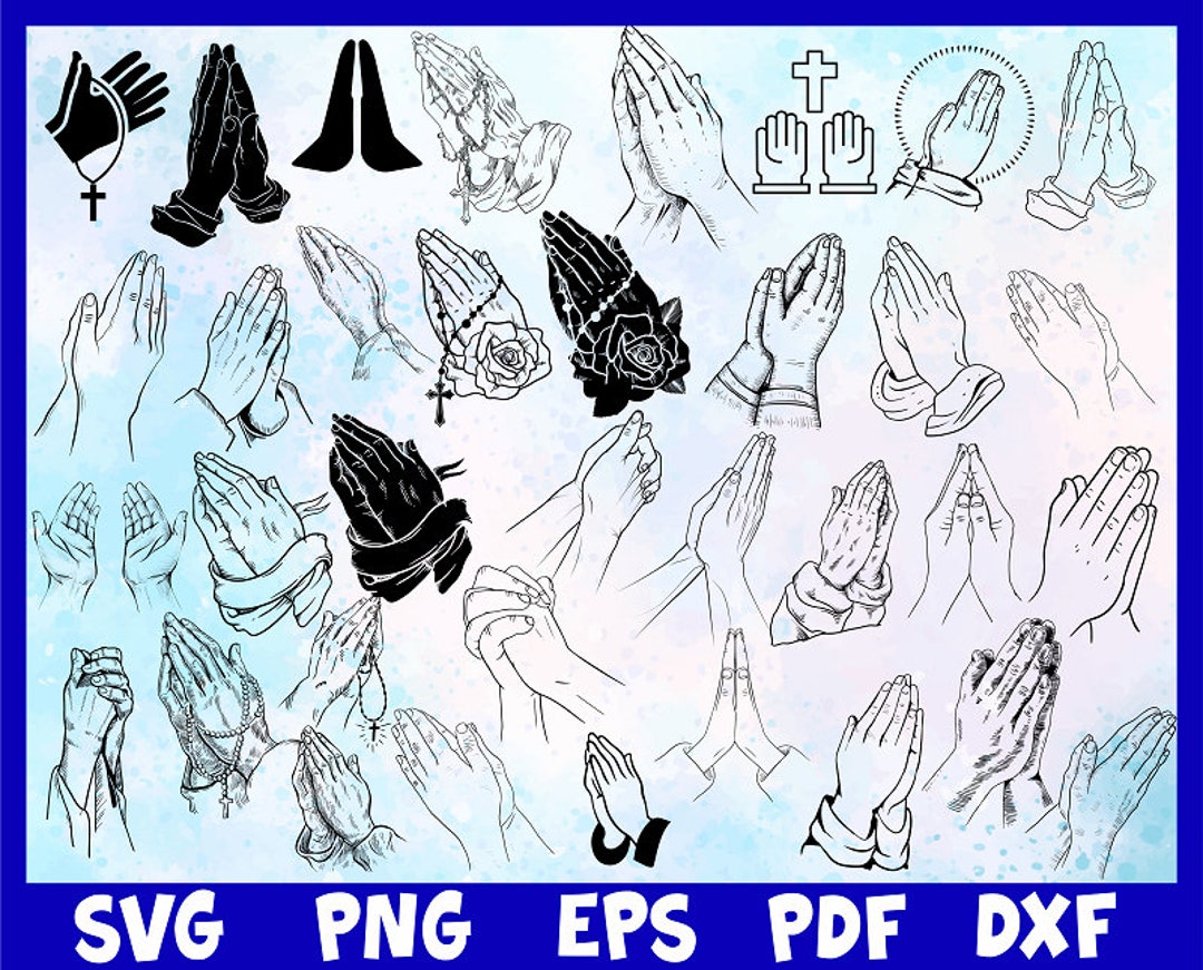 Praying Hands Svg,praying Hands Svg File,praying Hands Image,praying ...