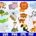 Safari Animals Svg,animal Clipart,jungle Animals Svg,zoo Animals Svg ...