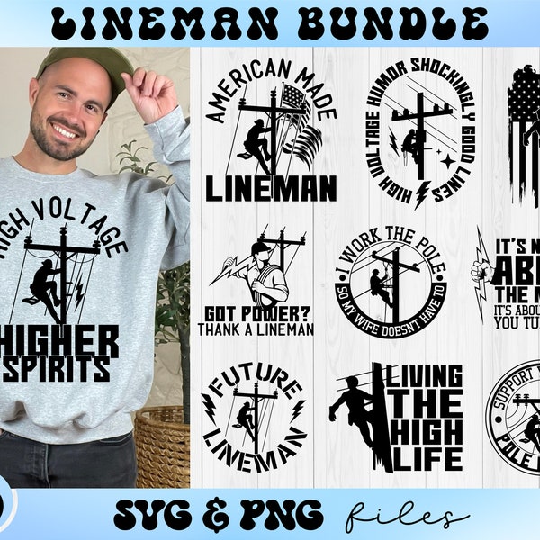 Lineman Svg - Etsy
