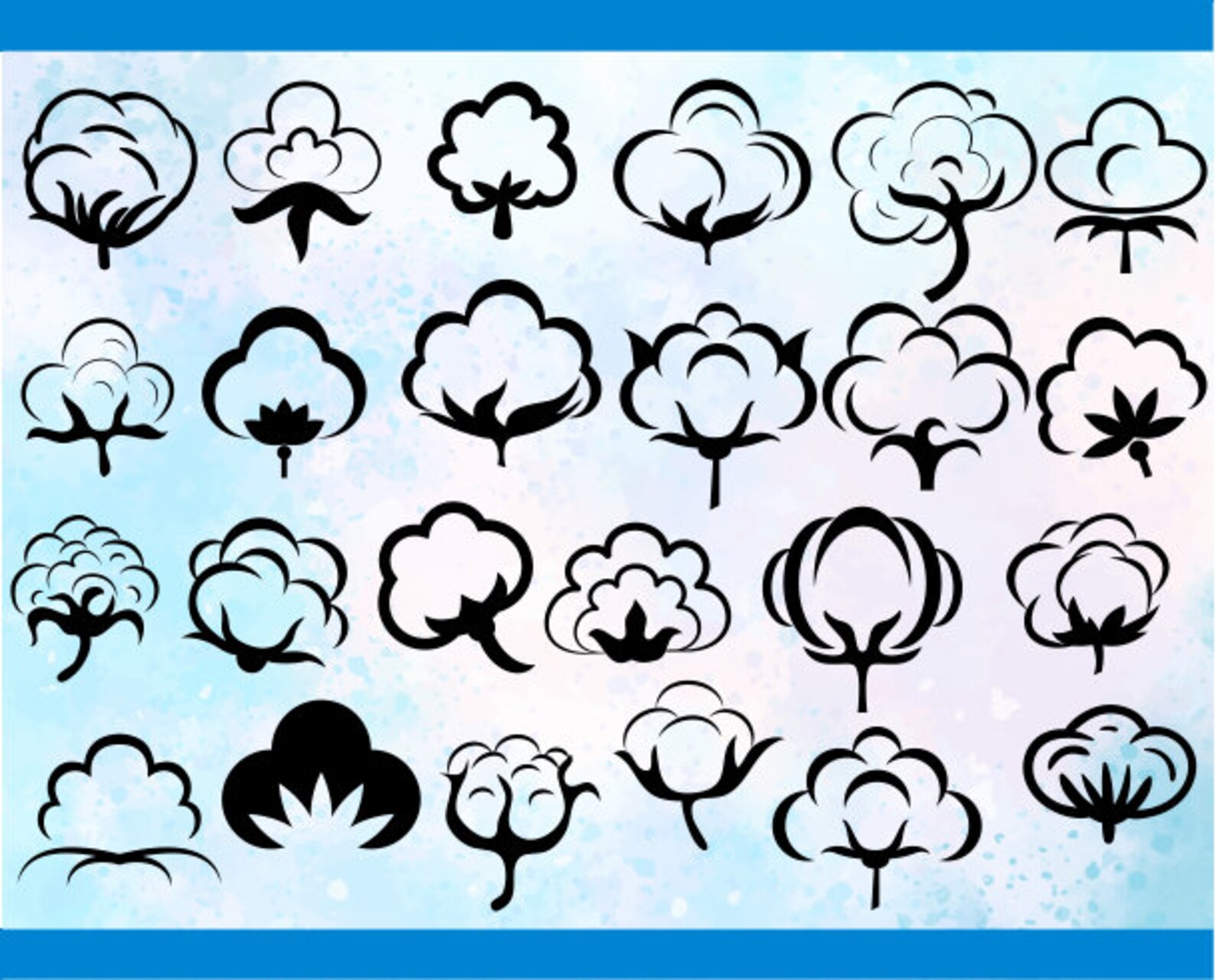 Cotton Svg,cotton Svg Files for Cricut,cotton Silhouette Svg,cotton ...