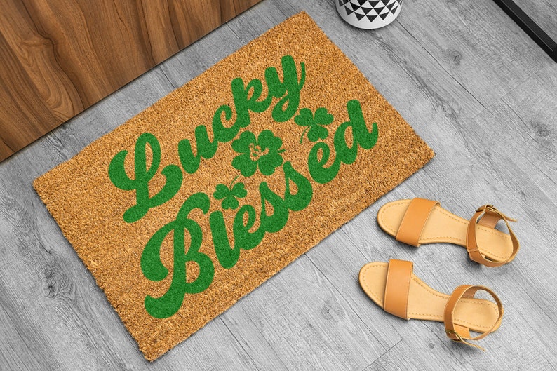 St Patrick's Day Doormat Svg Bundle, Patricks Door Mat Svg, Welcome ...