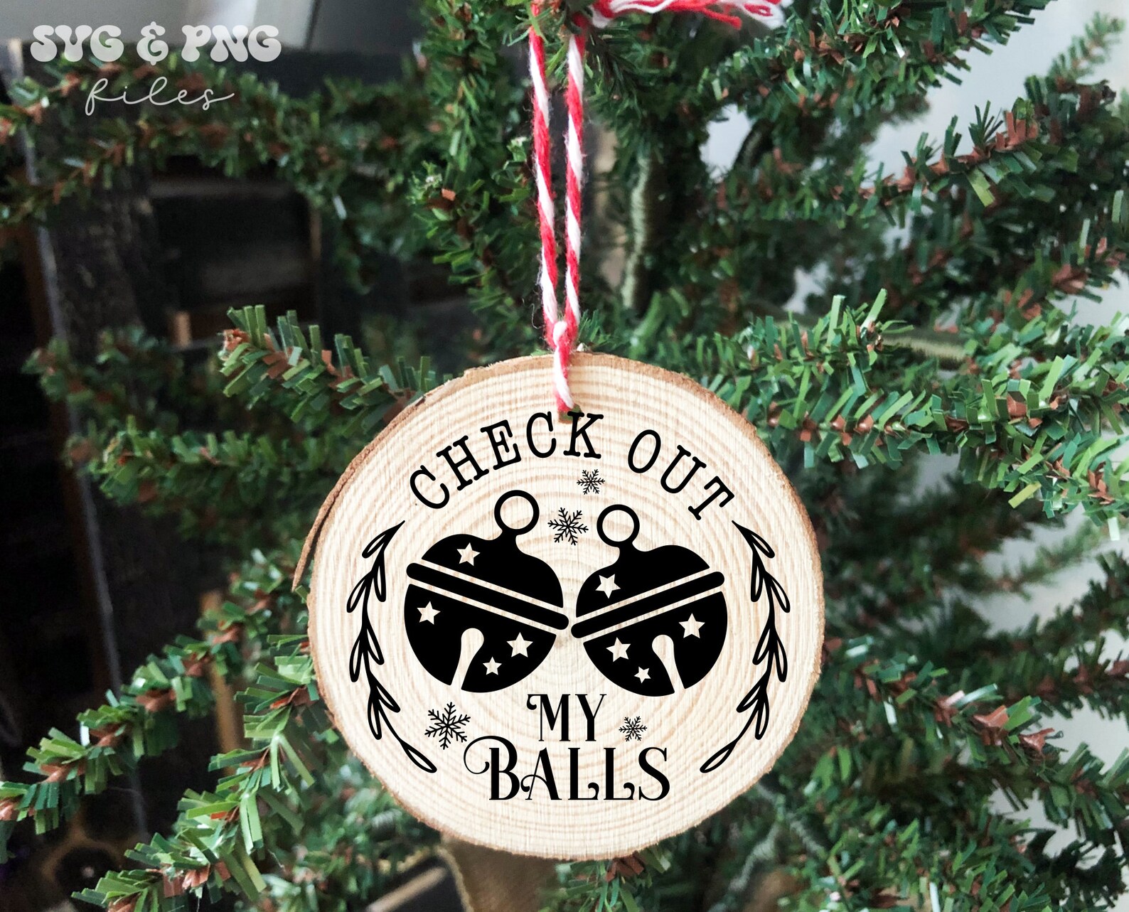 Naughty Christmas Ornament Svg Bundle, Funny Christmas Ornament Svg ...