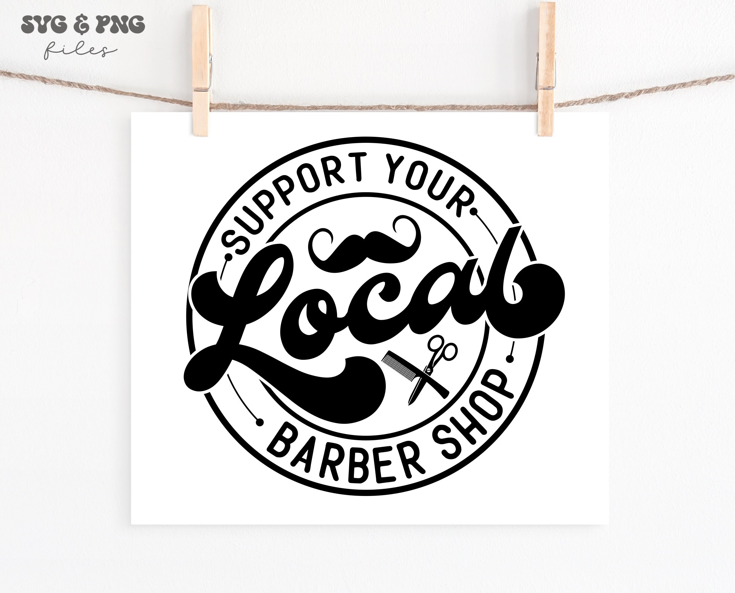 Support Your Local Barber Shop Svgsupport Your Local Business - Etsy