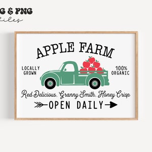 Apple Sign SVG Bundle, Fresh Apples Farm Svg Set, Farmers Market Apple ...