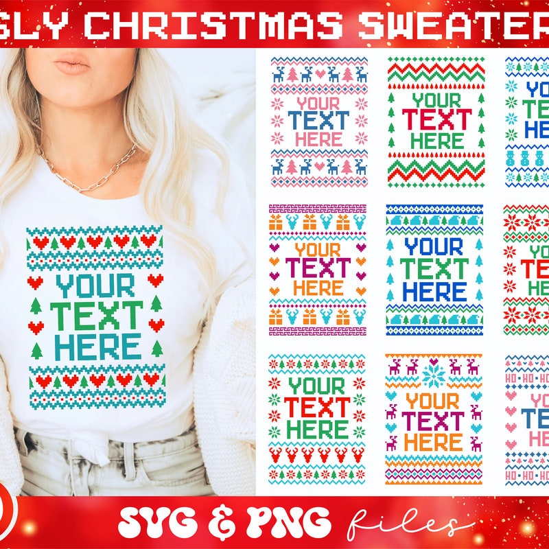 Ugly Sweater Svg - Etsy