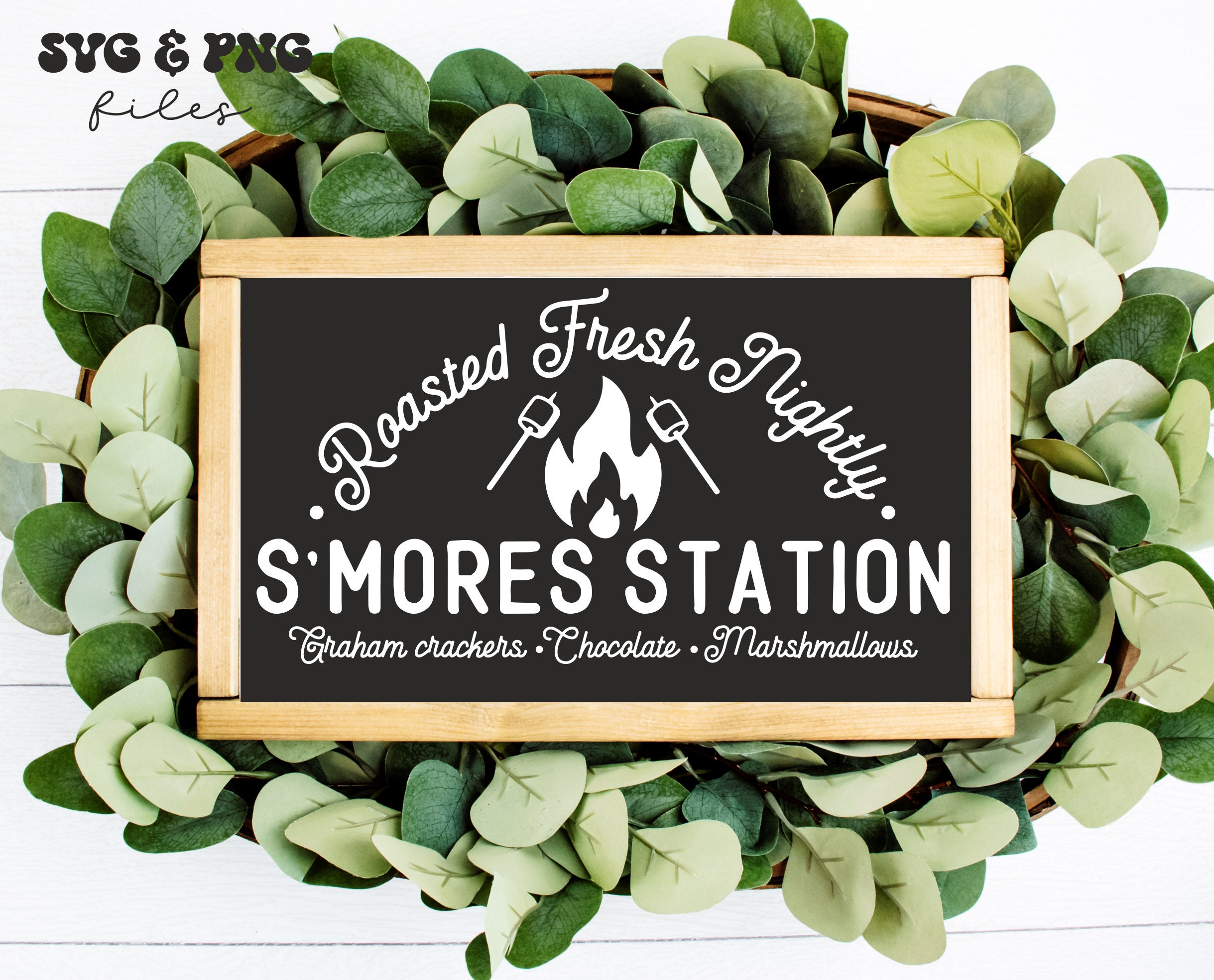 S'mores Station Svg, S'more Sign Svg, Campsite Sign Svg, Campfire Svg ...