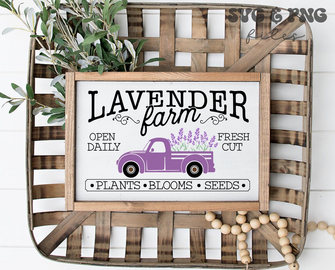 Lavender Sign SVG Bundle, Farmhouse Festival Svg, Summer Sign SVG, Farm ...
