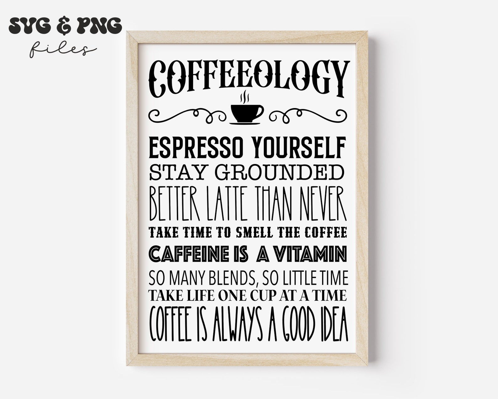 Coffee Sign SVG Bundle, Farmhouse Sign Svg, Coffee Sign for Kitchen Svg ...