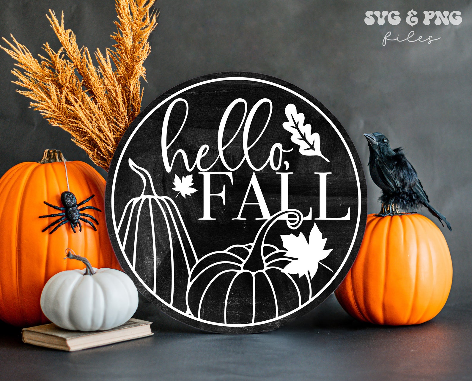Fall Round Sign Svg Bundle Thanksgiving Round Door Hanger - Etsy