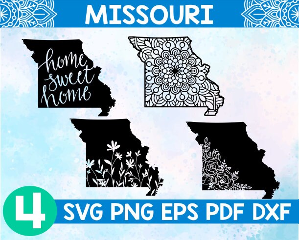 Floral Missouri Svgmissouri State Svgmissouri Mandala - Etsy