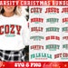 Varsity Christmas SVG Bundle, Christmas Shirt Svg, Merry Christmas Svg ...