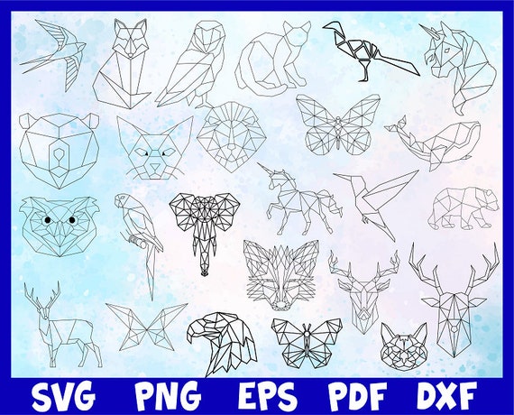 Digital Prints Prints Art & Collectibles Geometric Animal SVG PNG JPEG ...