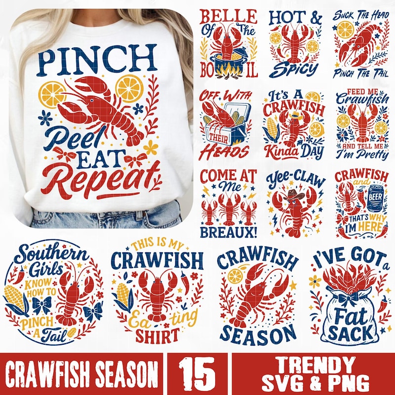 Crawfish Boils Svg - Etsy UK