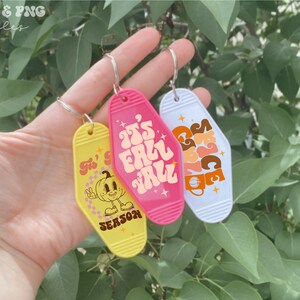 Fall Motel Keychain SVG Bundle, Autumn Motel Keychain Svg, Thanksgiving ...