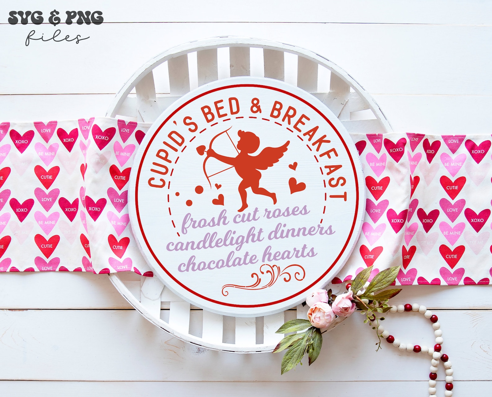 Valentine Round Sign Svg Bundle Valentine's Day Round - Etsy