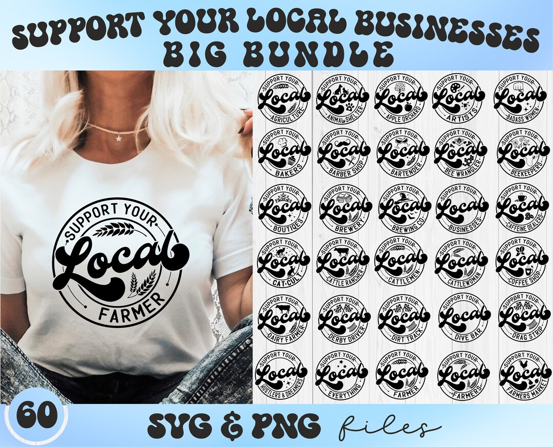 Support Your Local Businesses SVG Bundle, Support Your Local Bundle Svg ...