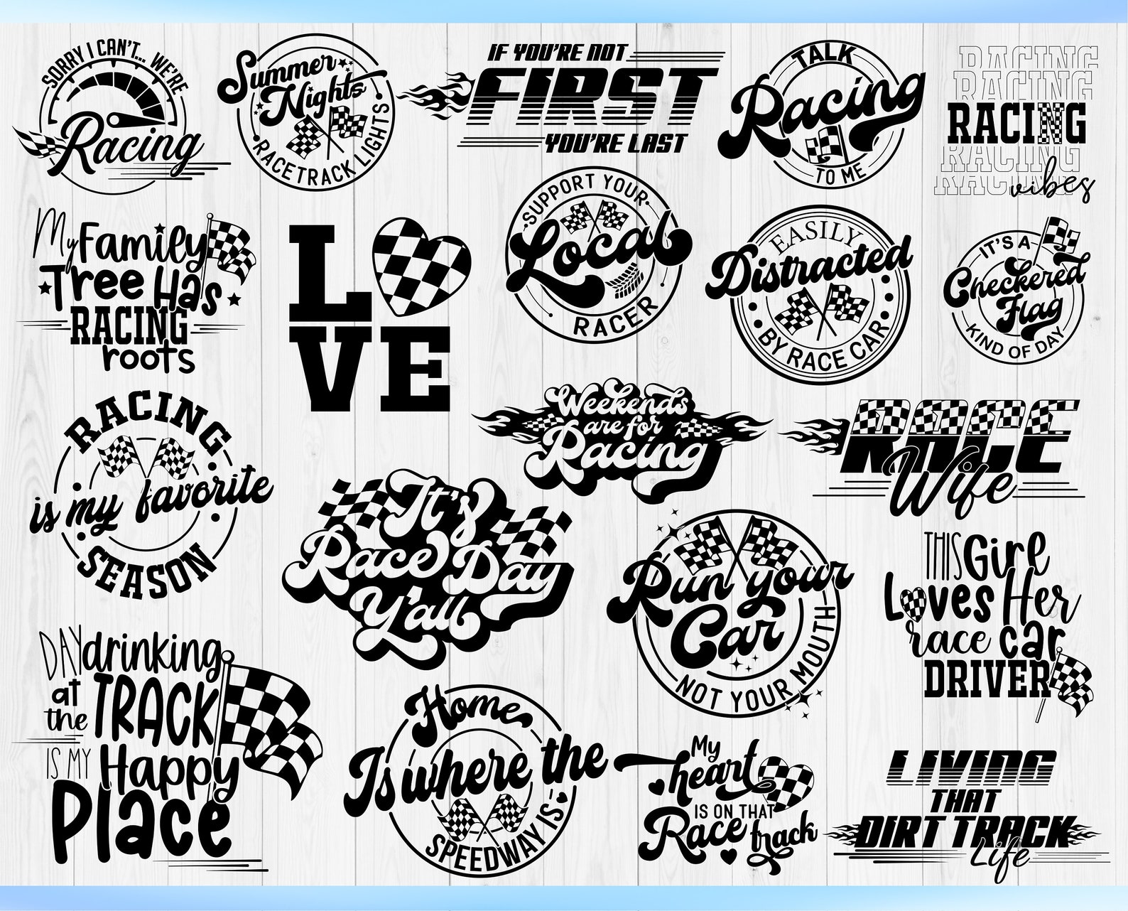 Racing SVG Bundleracing Quote Svgracing Sayings Svgcar - Etsy