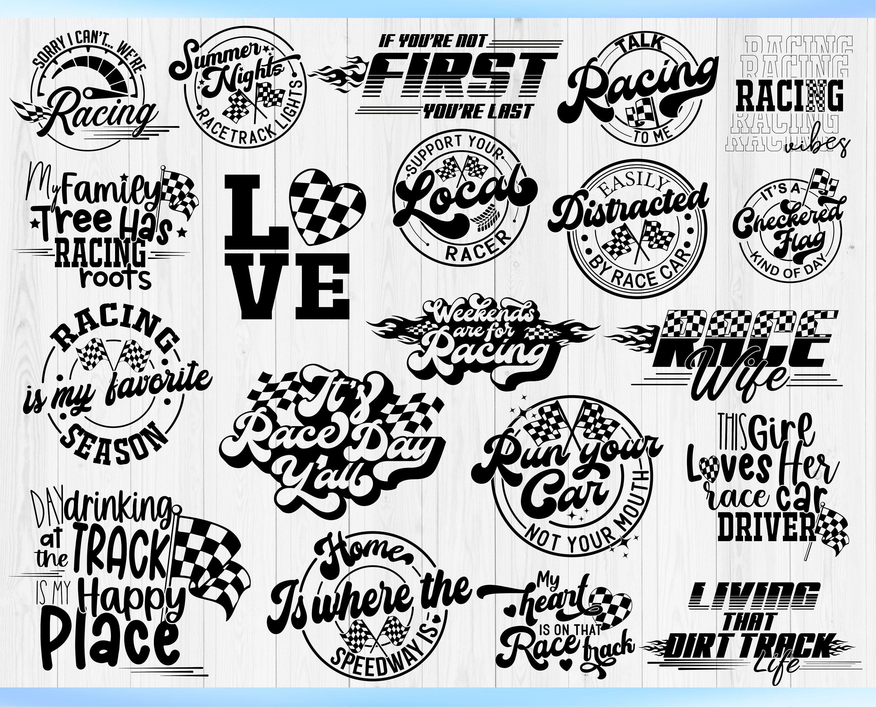 Racing SVG Bundleracing Quote Svgracing Sayings Svgcar - Etsy Australia