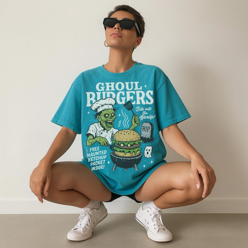Spooky Fast Food PNG Bundle, Haunting Burgers & Fries Halloween Humor ...