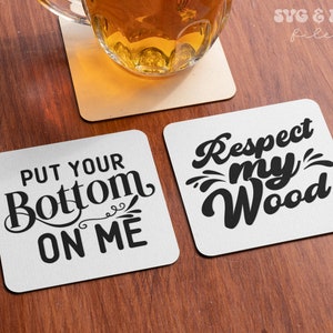 Naughty Coaster SVG Bundle, Funny Coaster Svg, Sarcastic Coasters Svg ...