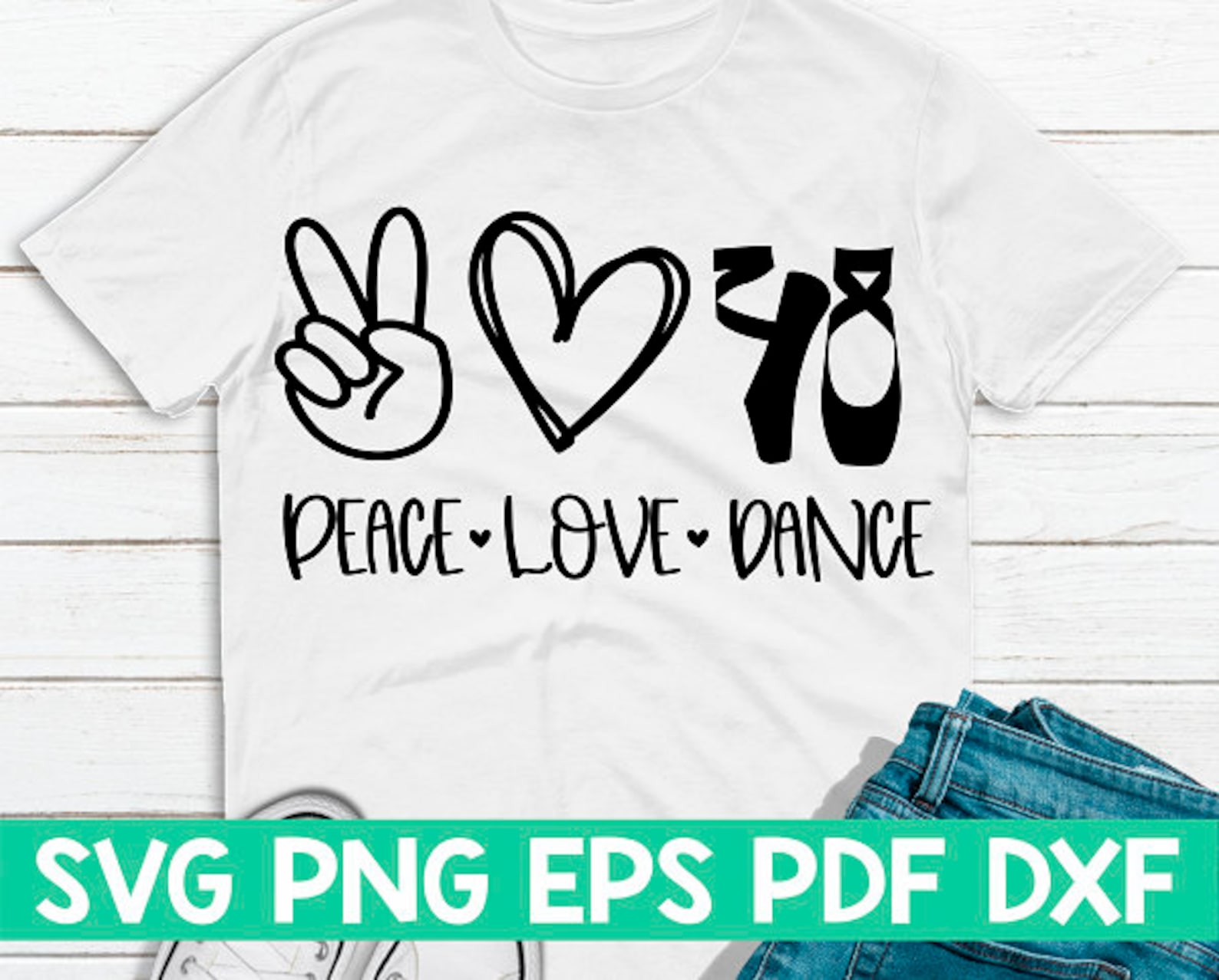 Peace Love Dance Svg,peace Love Cut File,peace Love Quote,peace Love ...