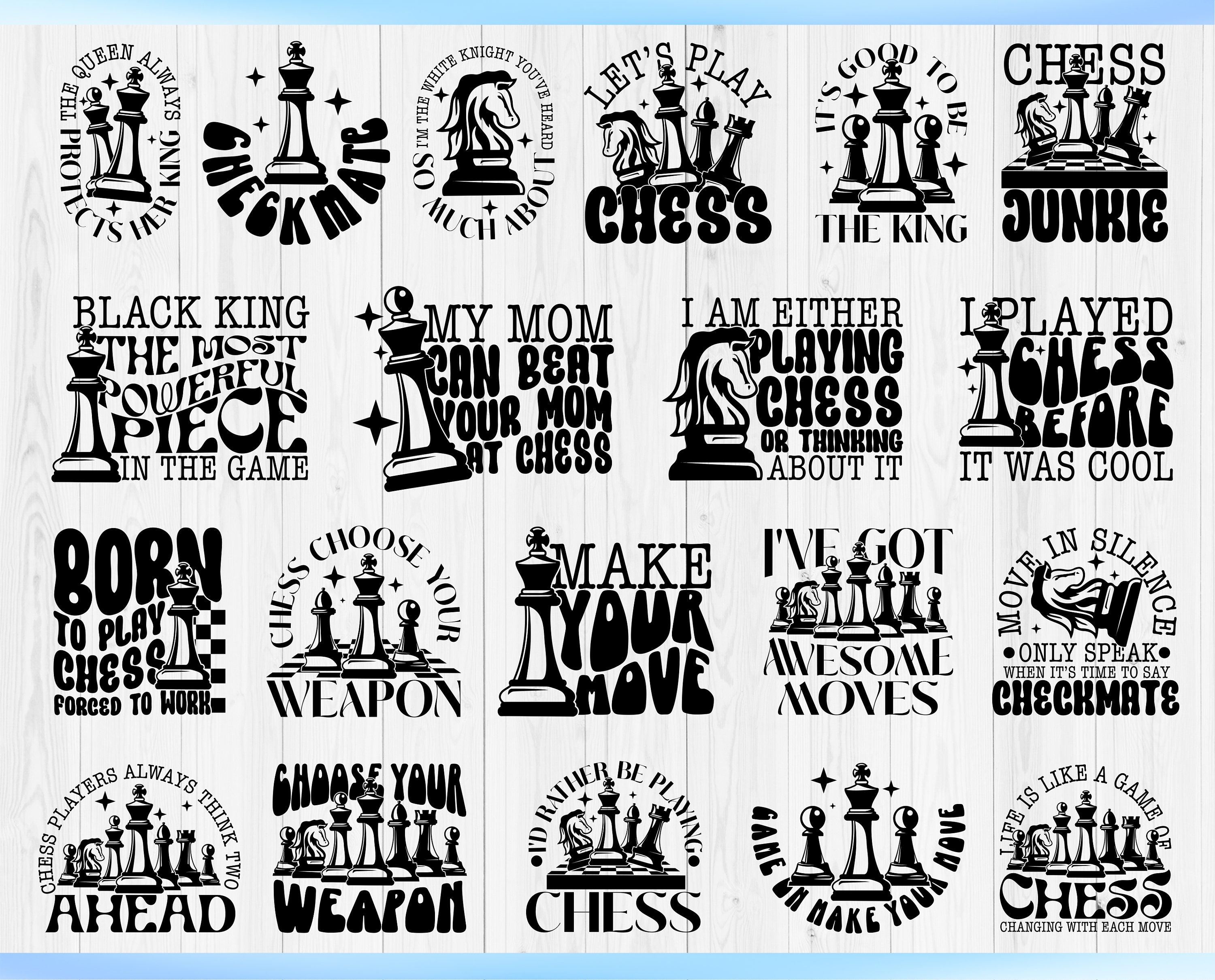 Chess SVG Bundle, Checkmate Svg, Chess Lover Svg, Chess Junkie Svg, Let ...