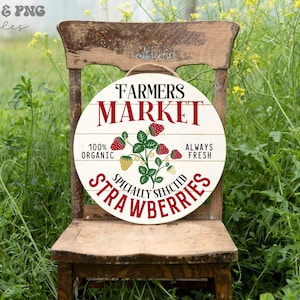 Strawberry Sign Svg Bundle, Farm Fresh Strawberries Svg, Farmhouse ...